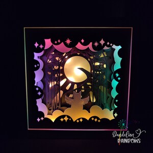 Cat Memorial Shadow Box Light up Shadow Box Pet Sympathy - Etsy