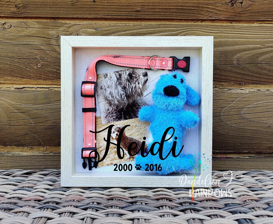 Pet Memorial Shadow Box, Pet Keepsake Gift, Cat Memorial Shadow Box ...