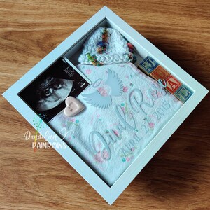 Infant Loss Shadow Box, Baby Memorial, Baby Loss Keepsake, Infant ...