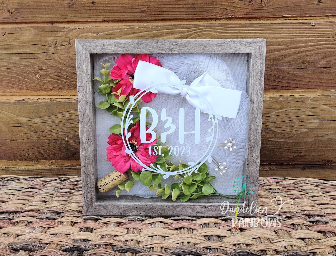 Wedding Shadow Box, Wedding Keepsake, Wedding Bouquet Shadow Box ...