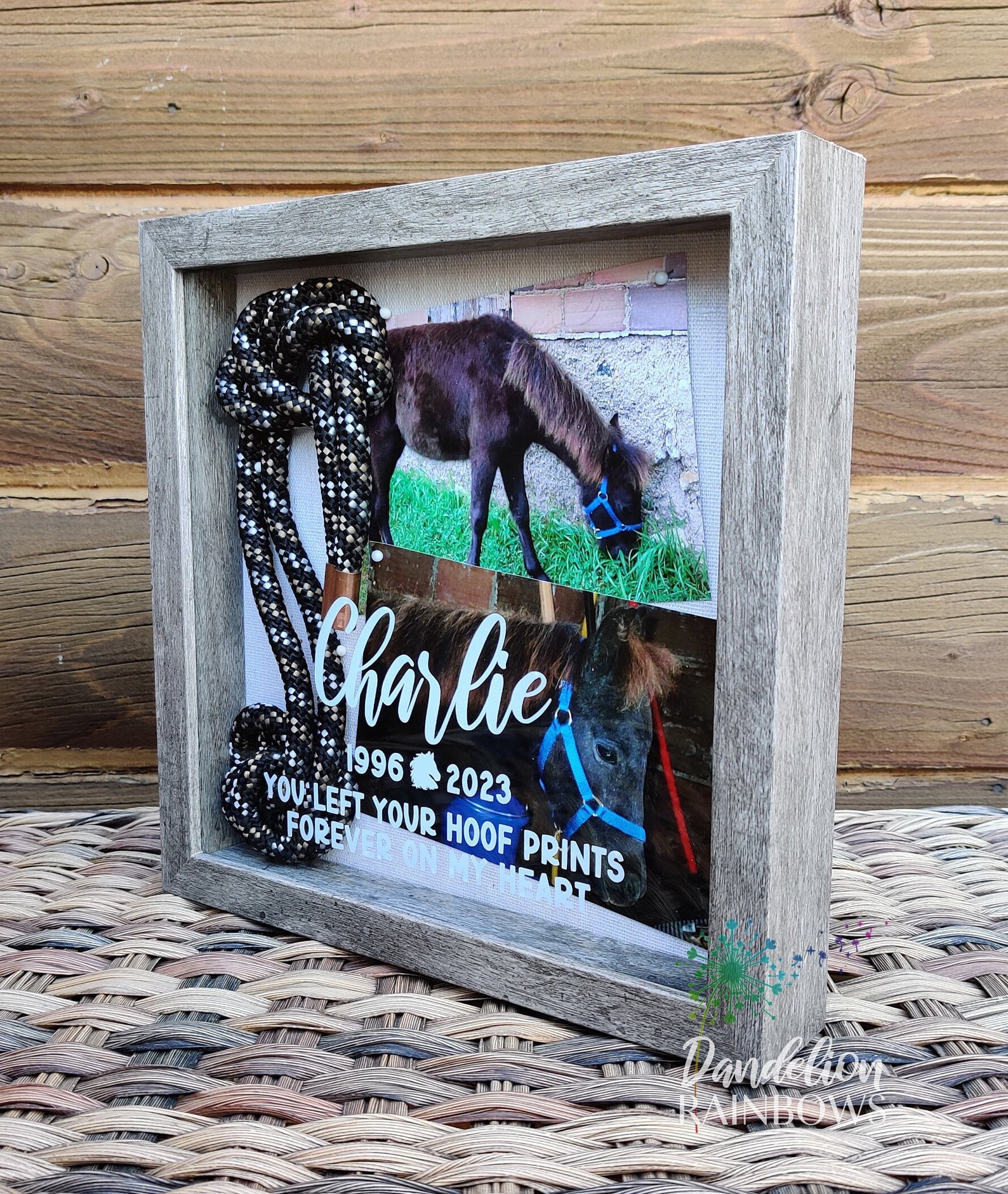 Horse Memorial Shadow Box Horse Keepsake Horse Sympathy - Etsy