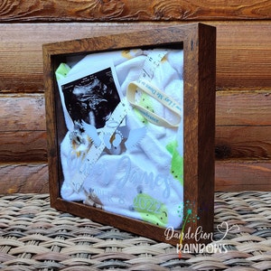 Infant Loss Shadow Box, Baby Memorial, Baby Loss Keepsake, Infant ...