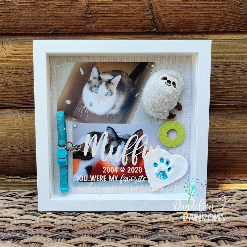 Pet Memorial Shadow Box - Etsy