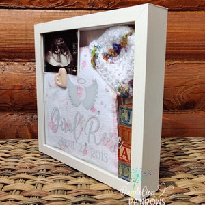 Infant Loss Shadow Box, Baby Memorial, Baby Loss Keepsake, Infant ...