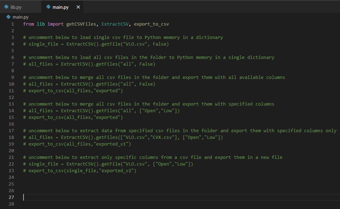 Python Library for CSV Files Manipulation - Etsy