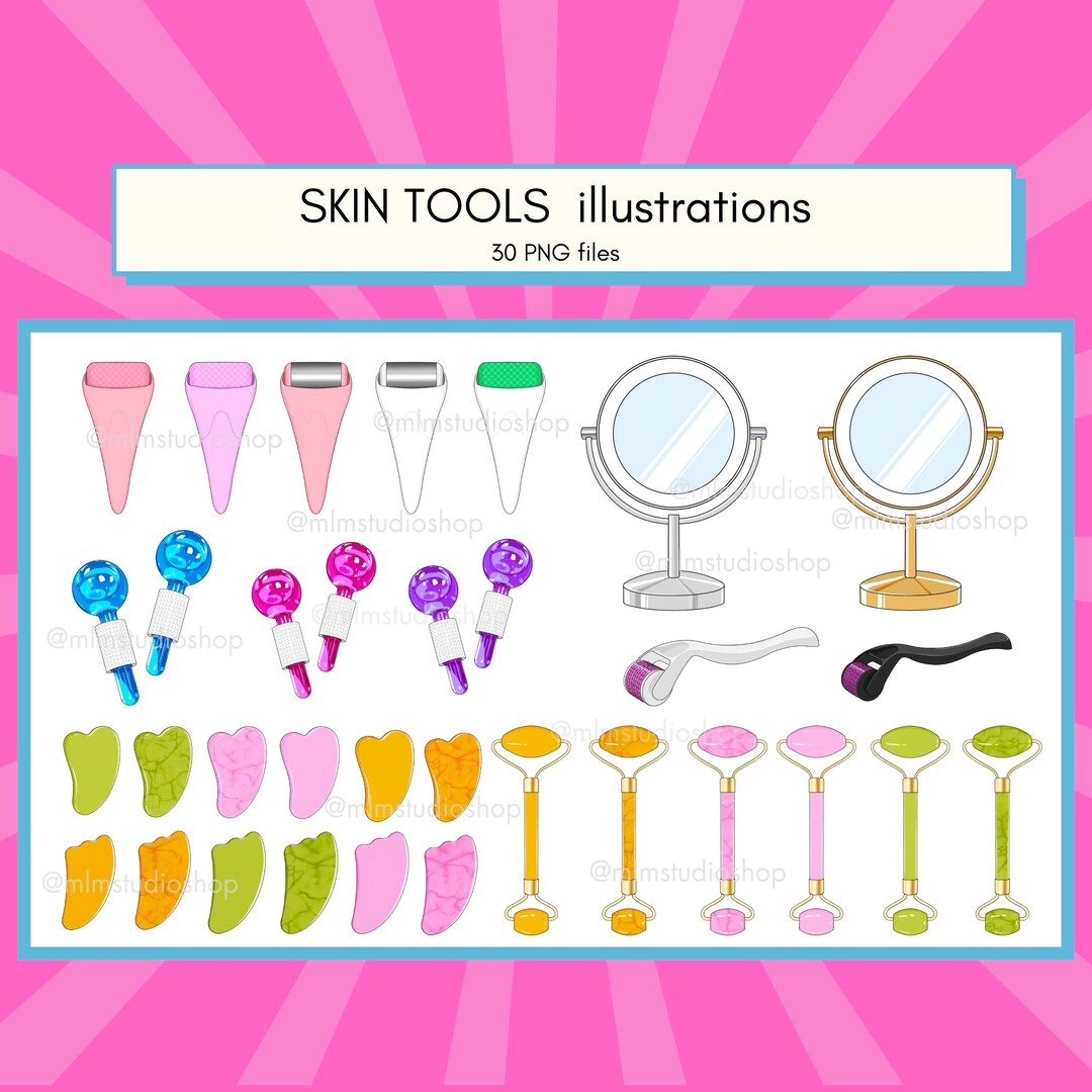 30 SKINCARETOOL ICONS instant Download Skincare PNG - Etsy