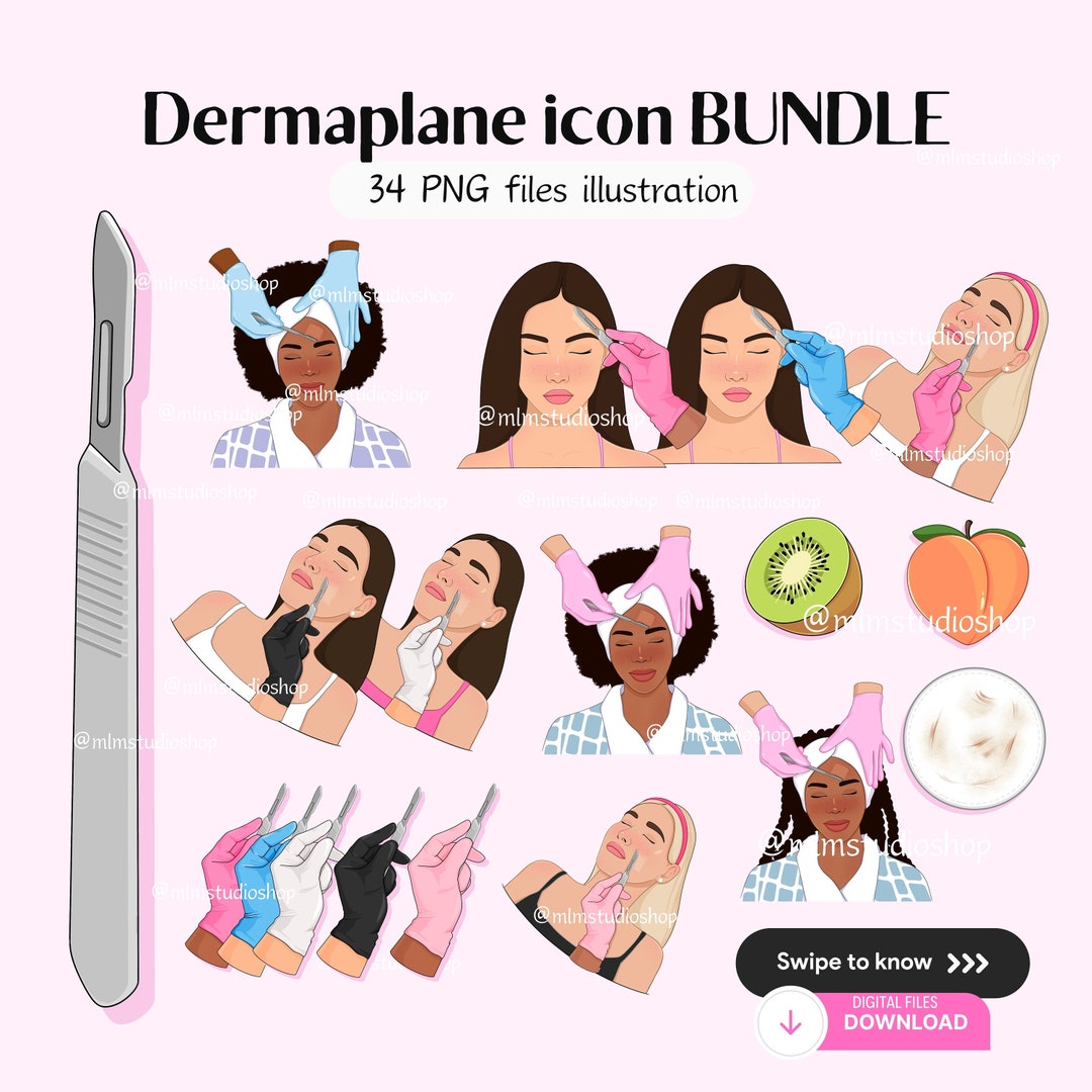 Dermaplanig Clipart digital File INSTANT Download, Dermaplane Blade ...