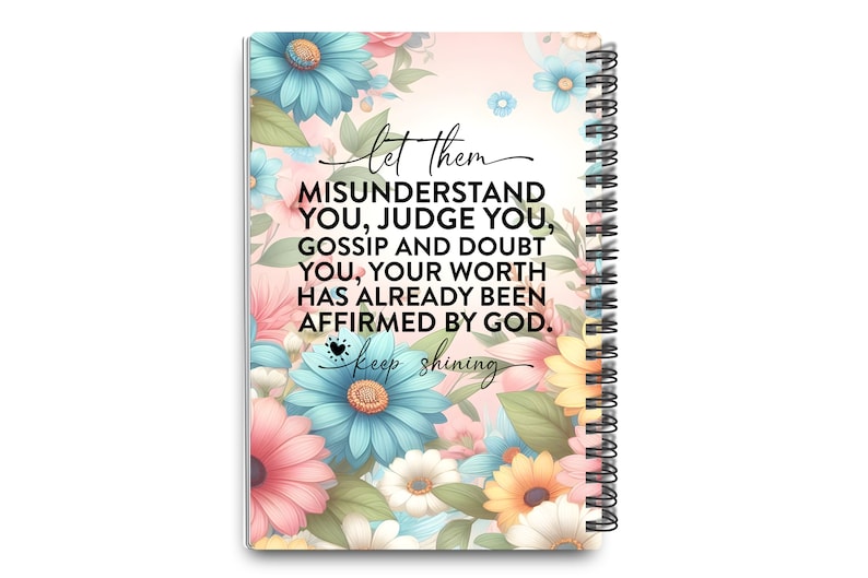 Printable Planner Cover, Notebook Cover, Christian Journal Notebook ...