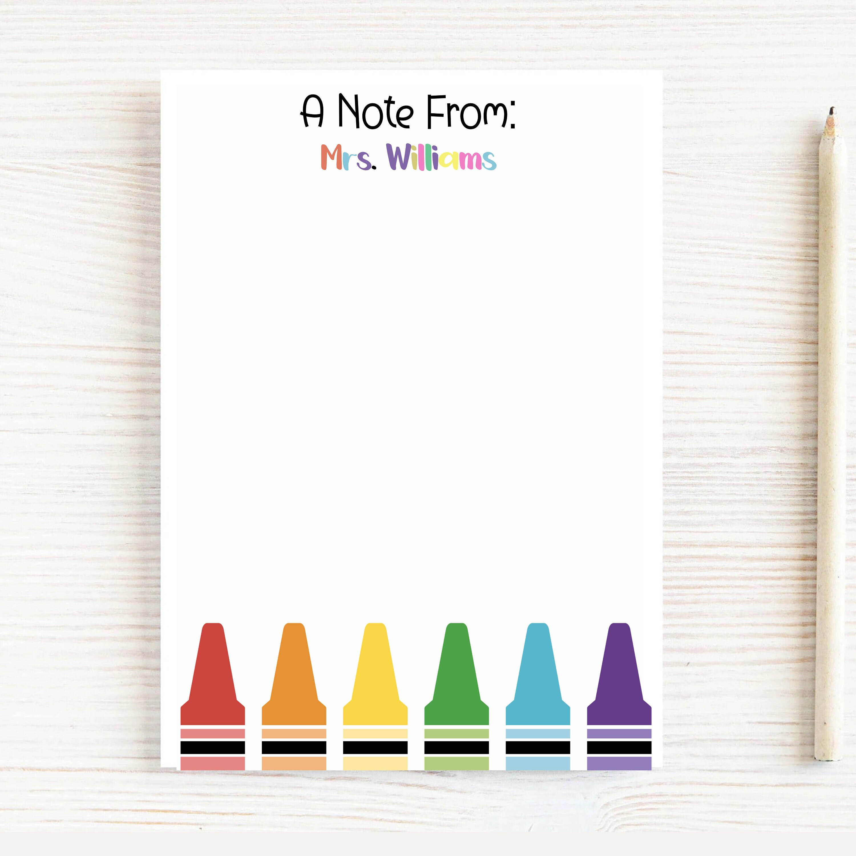 Personalized Notepad Personalized Teacher Gift Teacher - Etsy