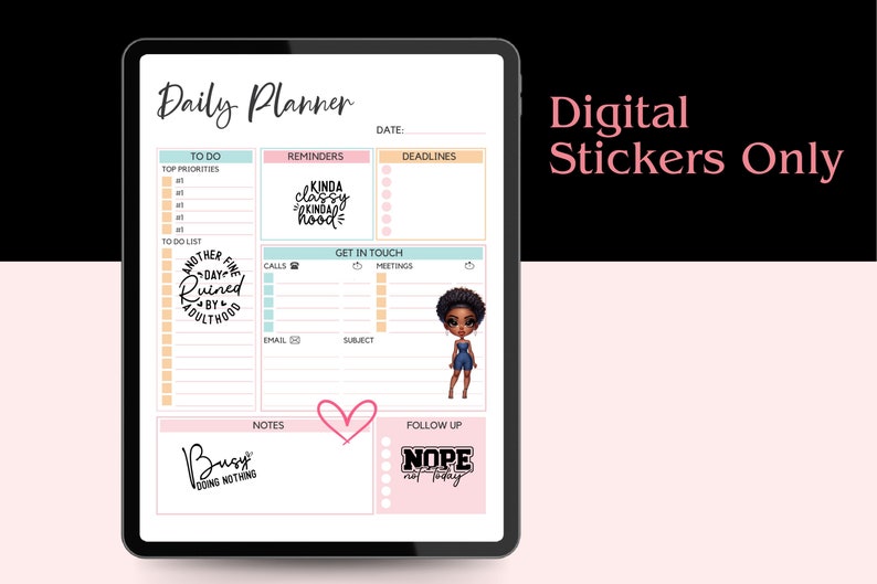 Goodnotes Stickers, Positive Affirmations, Digital Planner Stickers ...