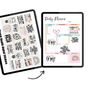 Goodnotes Stickers, Positive Affirmations, Digital Planner Stickers ...