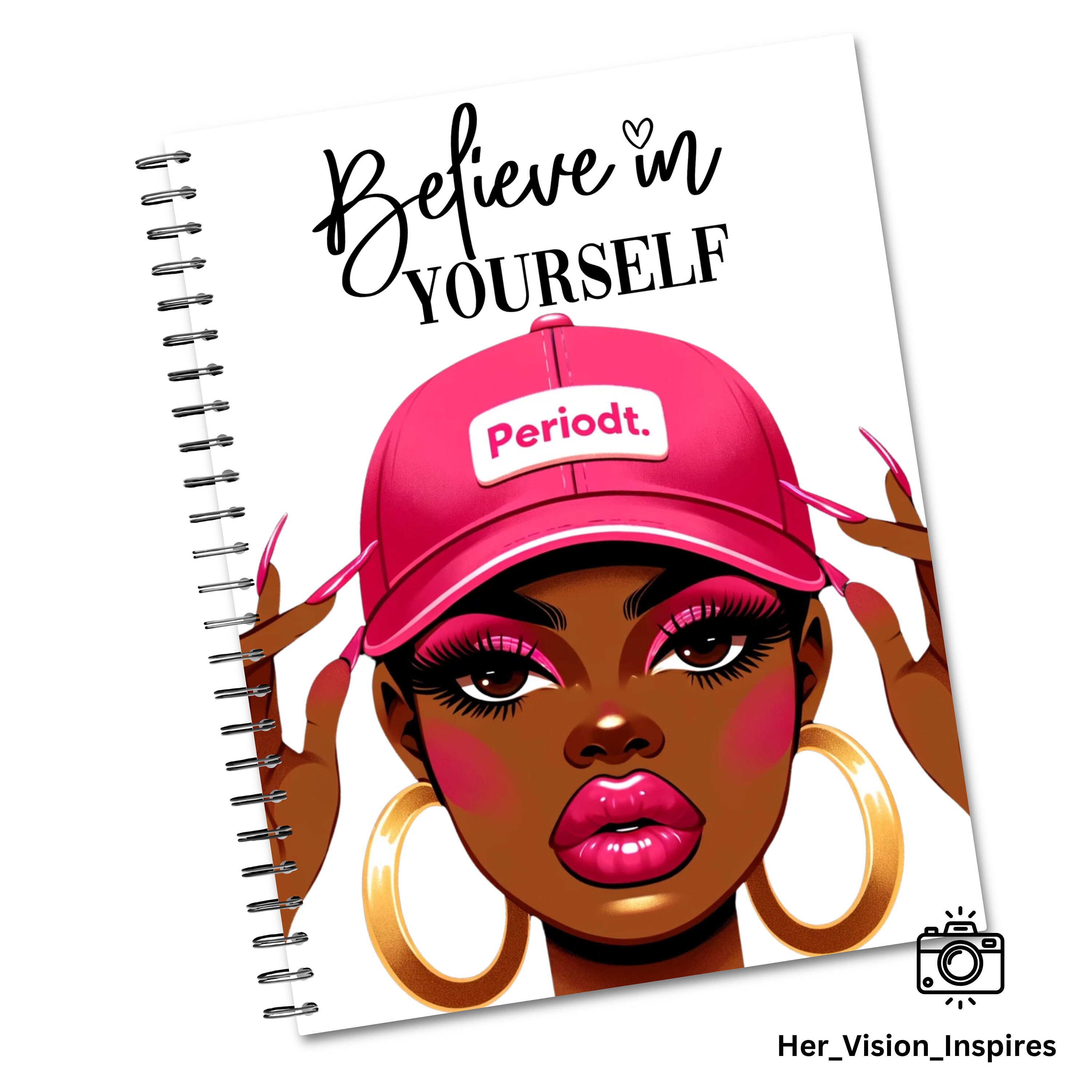 Black Girl Inspirational Printable Planner Cover, Christian Journal ...