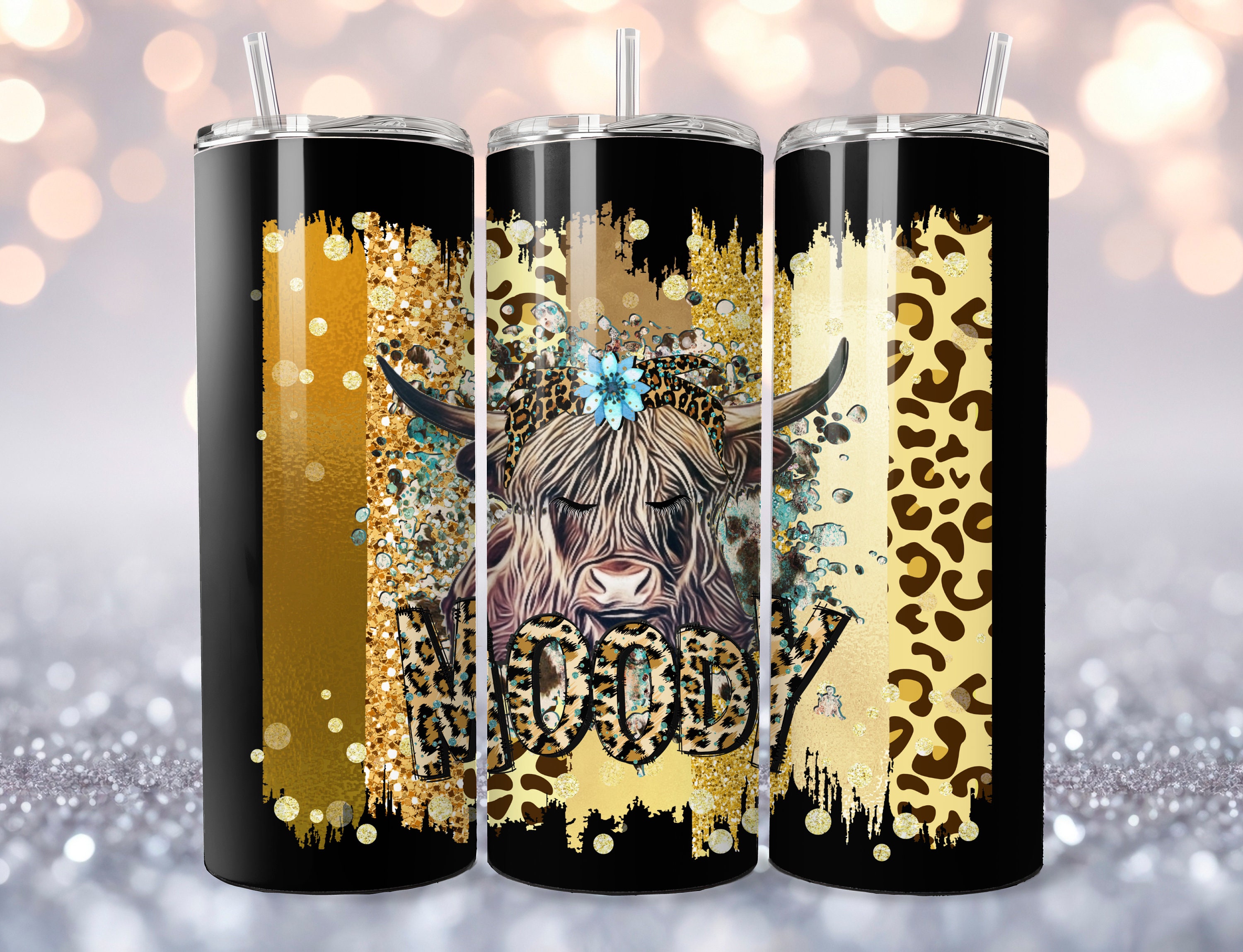 Moody Cow Positive Affirmation Tumbler PNG Sublimation Wrap ...