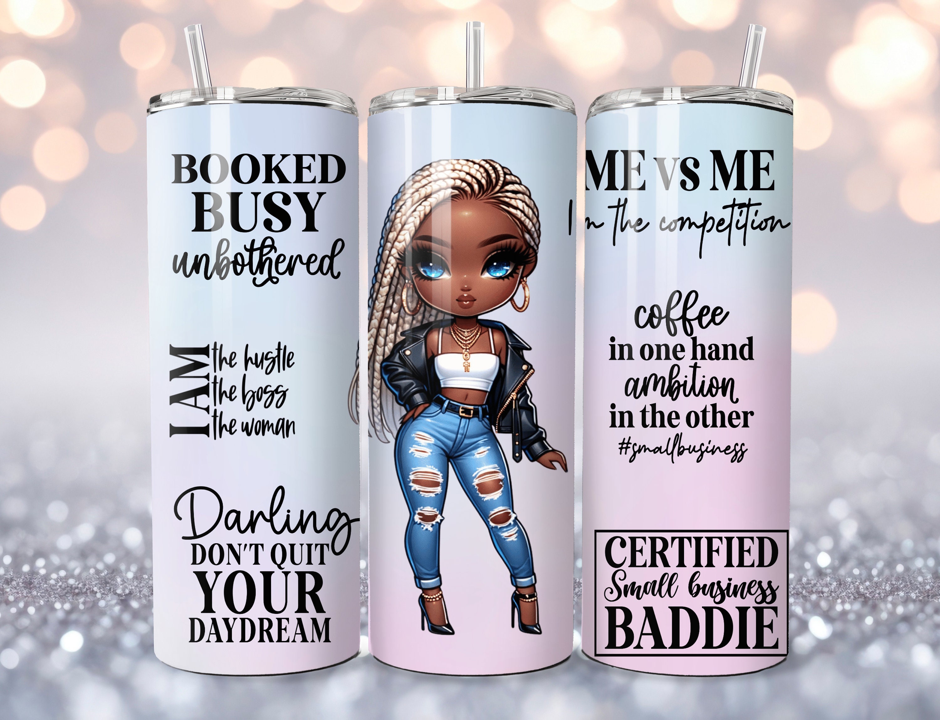 Boss Girl Sublimation Design PNG 20 Oz Skinny Tumbler Wrap - Etsy