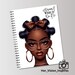 African American Focused Printable Planner Cover, Notebook Cover, Black ...