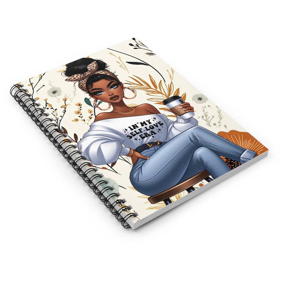 Custom Spiral Notebook, Personalized Notebook, Fashion Girl Notebook ...