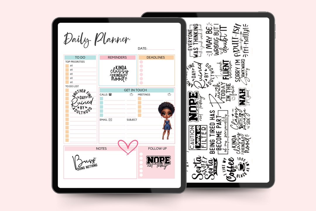 Goodnotes Stickers, Positive Affirmations, Digital Planner Stickers ...