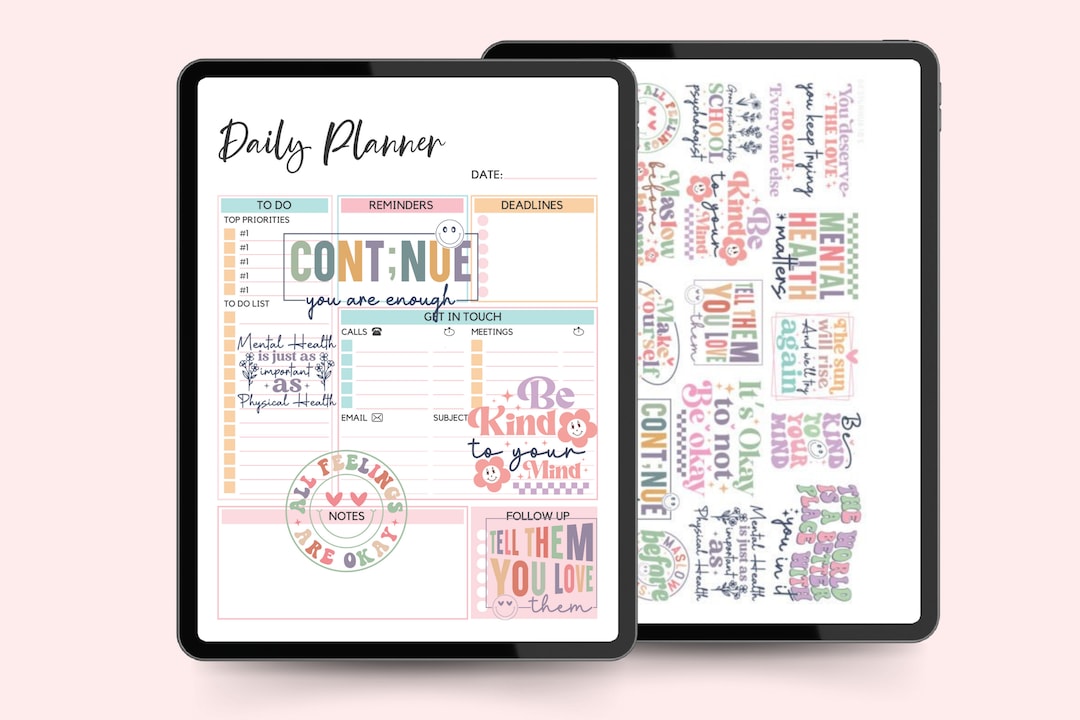 Goodnotes Stickers, Positive Affirmations, Digital Planner Stickers ...