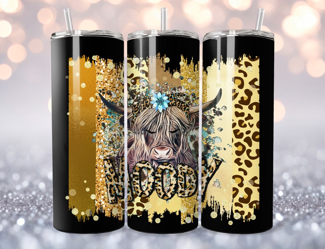 Moody Cow Positive Affirmation Tumbler PNG Sublimation Wrap ...