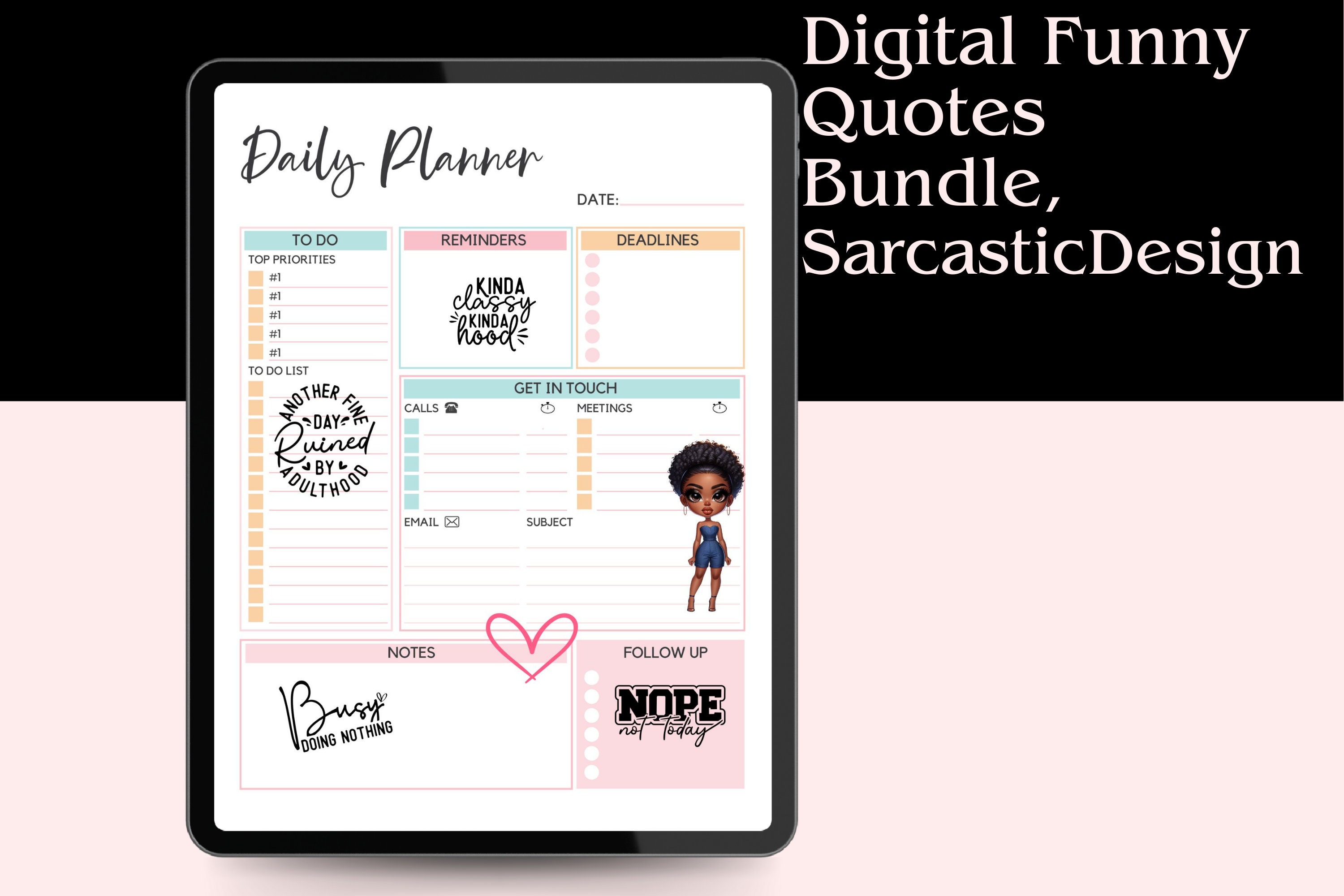 Goodnotes Stickers, Positive Affirmations, Digital Planner Stickers ...