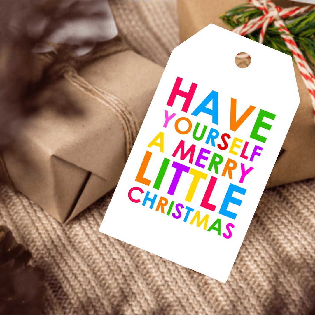Merry Christmas Tags personalized Gift Stickers Printable Merry ...