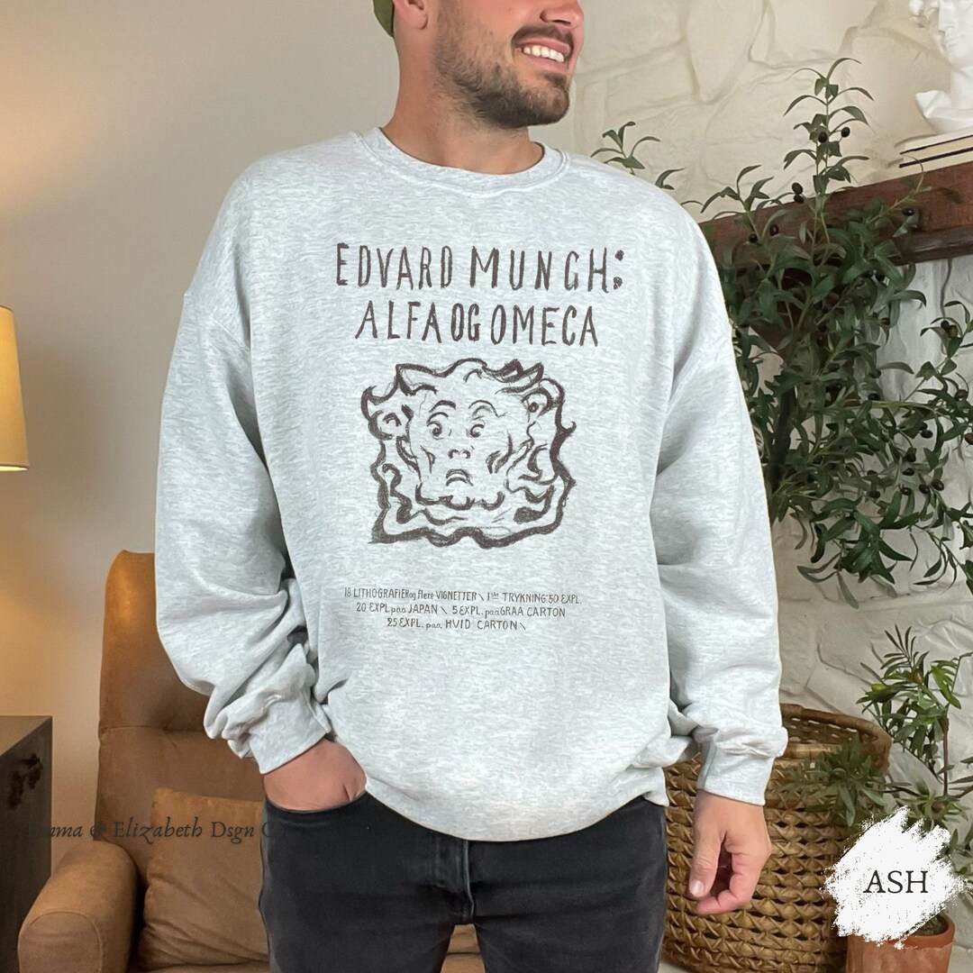 Edvard Munch Alpha Omega Sweatshirt, Classical Art Shirt, Dark Academia ...