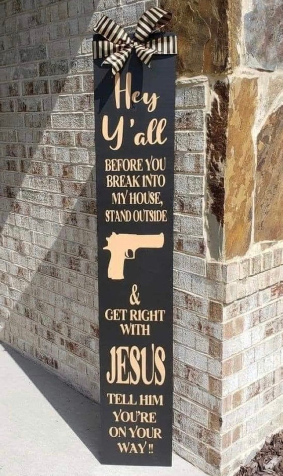 Get Right With Jesus Door Leaner - Etsy