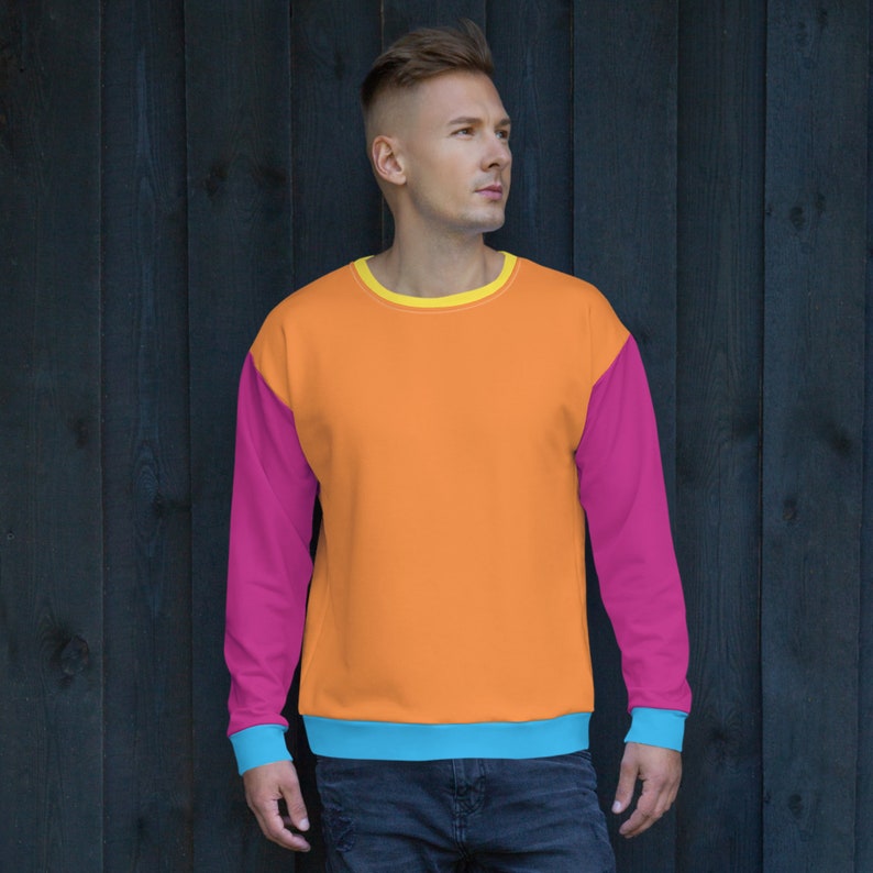 Custom Colorblock Sweatshirt FULLY CUSTOMIZABLE Pullover Sweatshirt ...