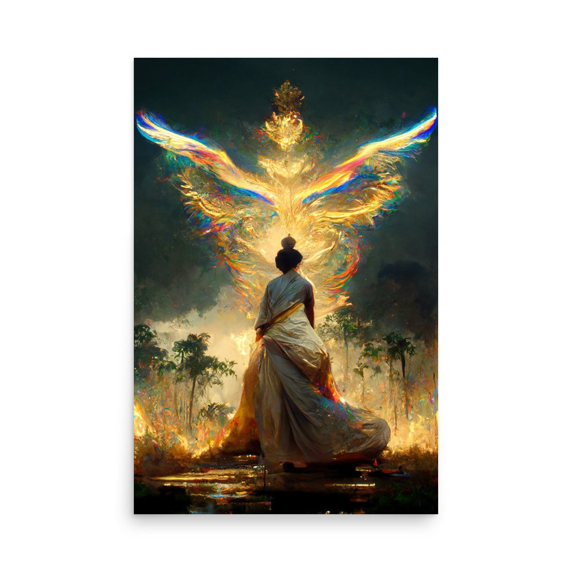 Rise of the Phoenix Golden Phoenix Poster Phoenix Print - Etsy