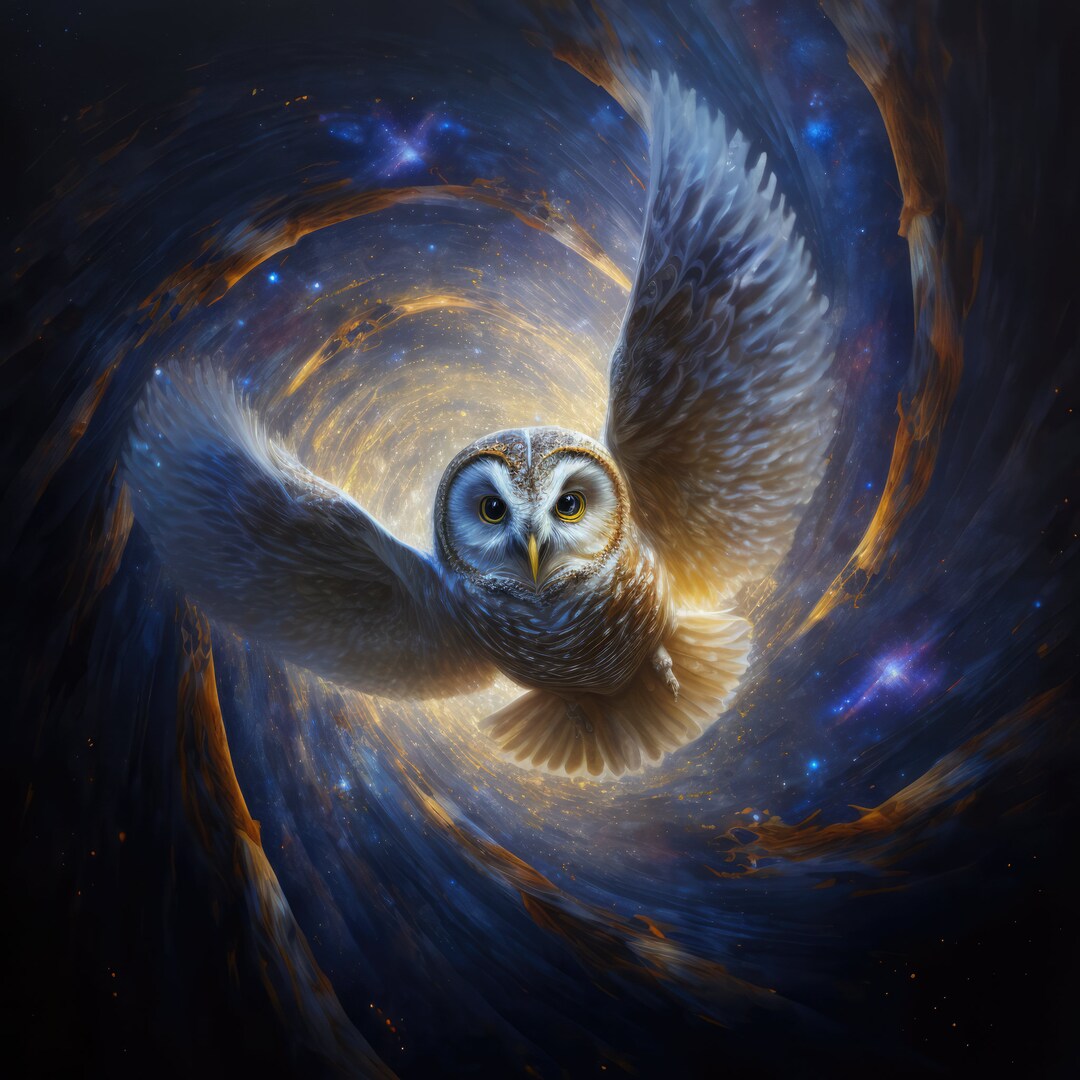 Galaxy Owl Download, Printable Art, Instant Downloadable Wallpaper ...