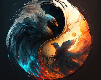Galactic Phoenix Download, Printable Art, Instant Downloadable ...