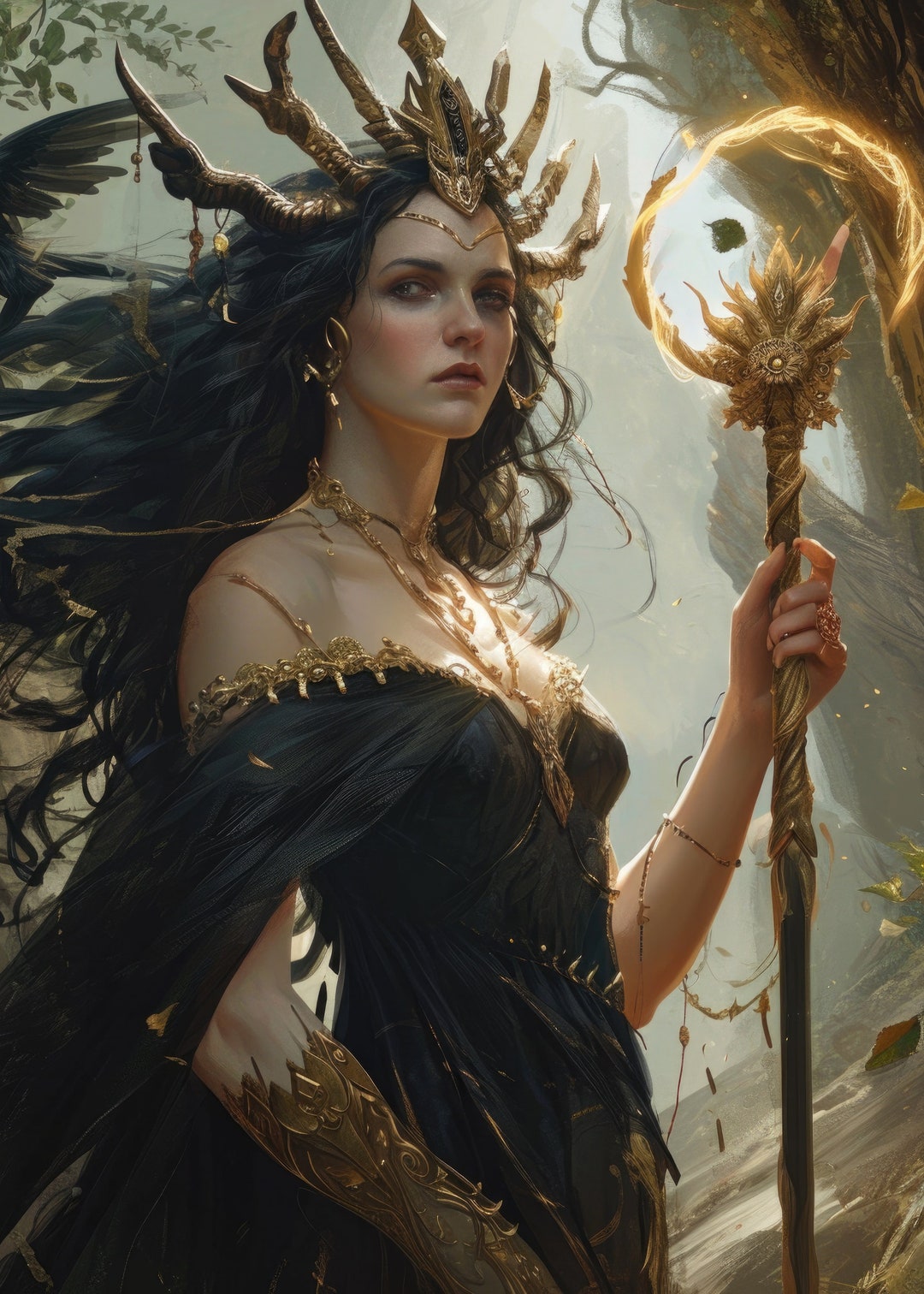 Hecate - Greek Mythology Digital Art Download, Mythology Fantasy Art ...