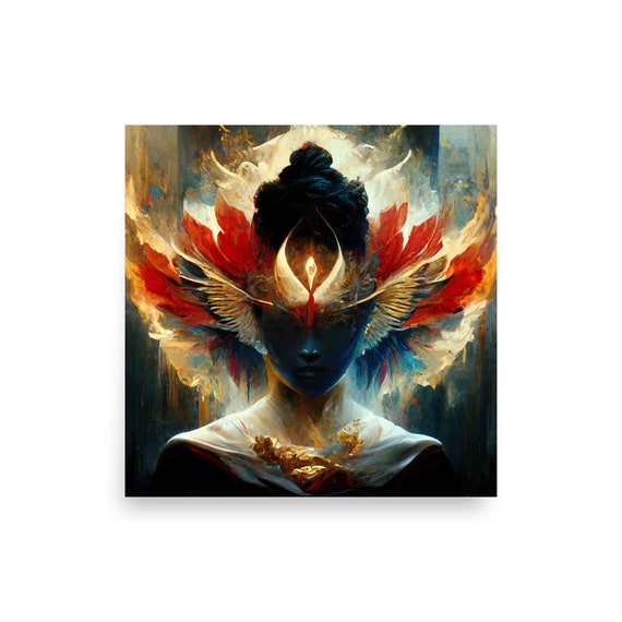 The Blue Phoenix the Blue Phoenix Poster Blue Phoenix - Etsy