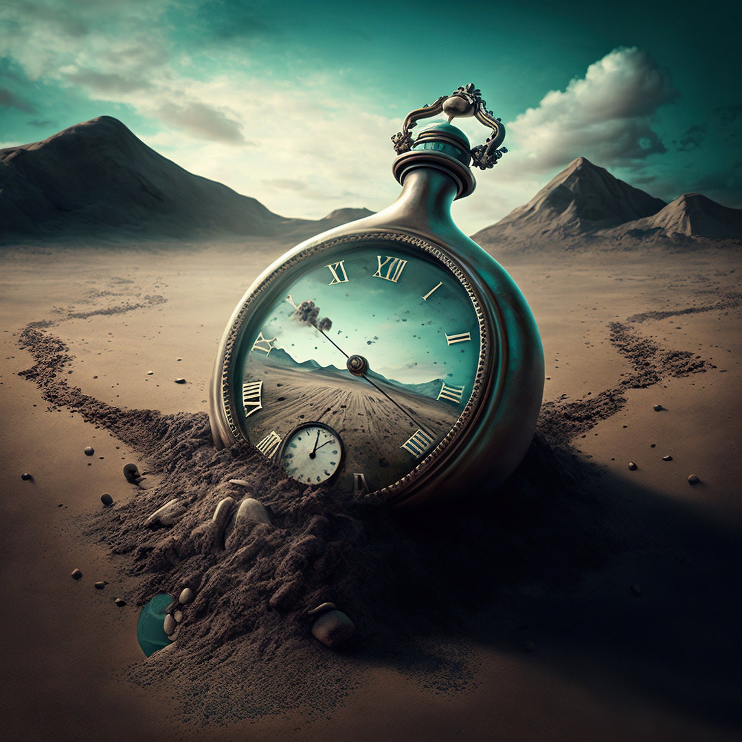 Lost Tracks of Time - Surreal Digital Art Download, Sands of Time Art ...