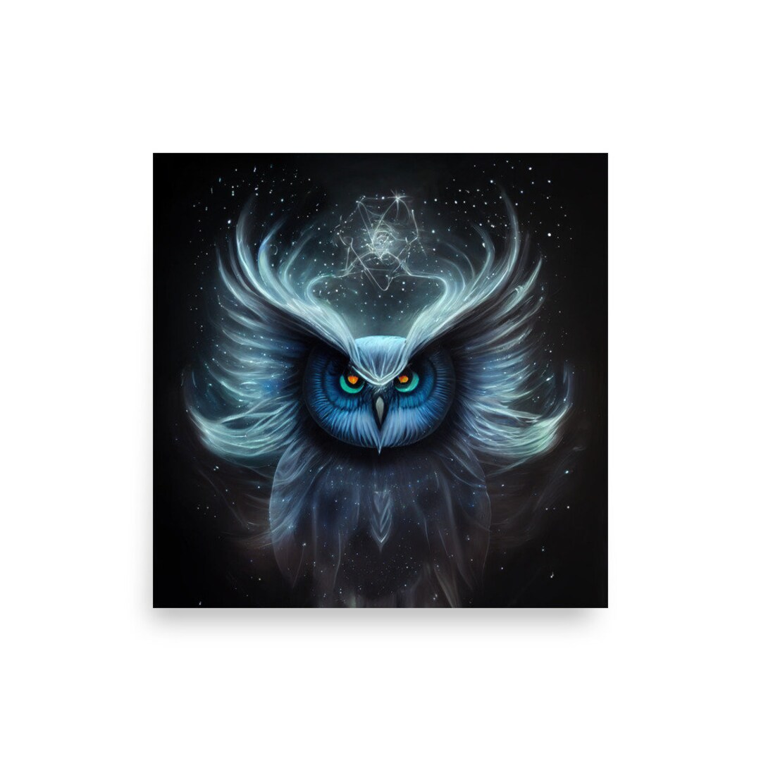 Spectral Owl Spectral Owl Poster Spectral Owl Print Spectral Owl Wall ...