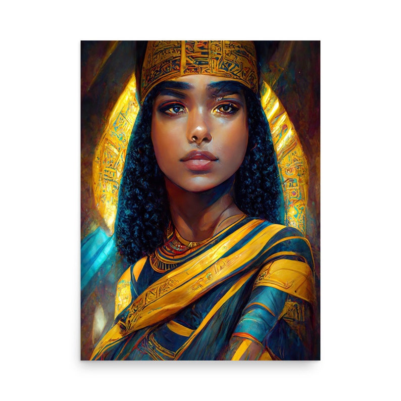 Egyptian Queen Egyptian Queen Poster Egyptian Queen Print Egyptian Wall ...