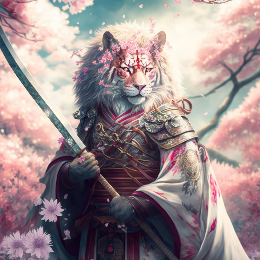 Tiger Samurai High Resolution Digital Download - Etsy