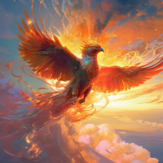 Phoenix Bird Rising Wallpaper