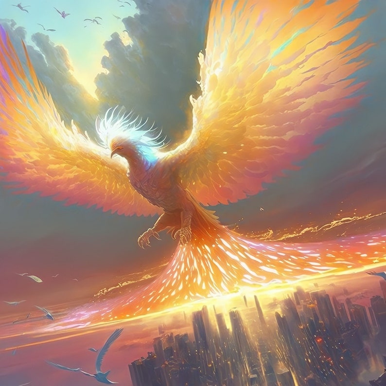 Iridescent Phoenix Download, Iridescent Phoenix Instant Downloadable ...