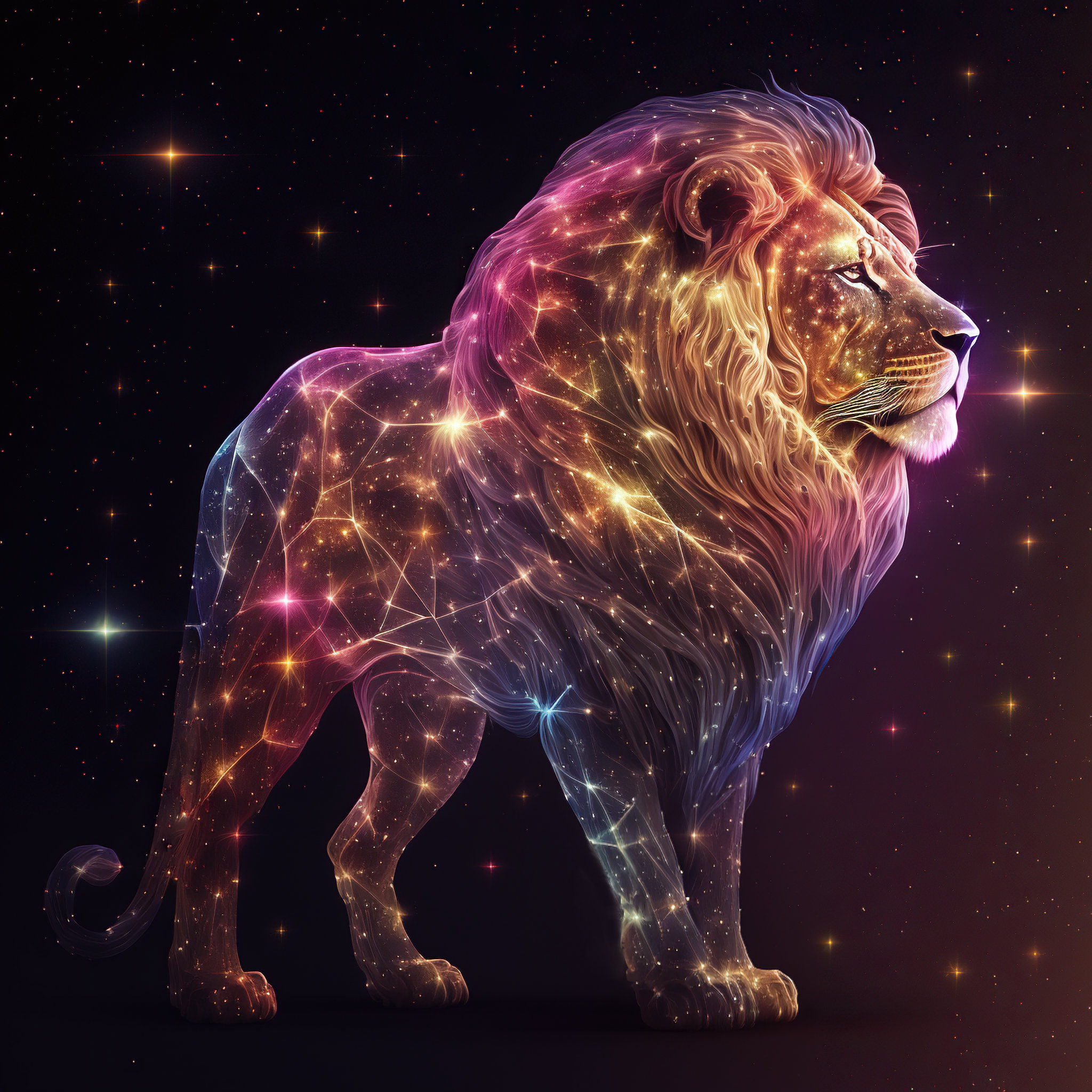 Leo - Zodiac Digital Art Download, Zodiac Art for Print and Wallpaper ...