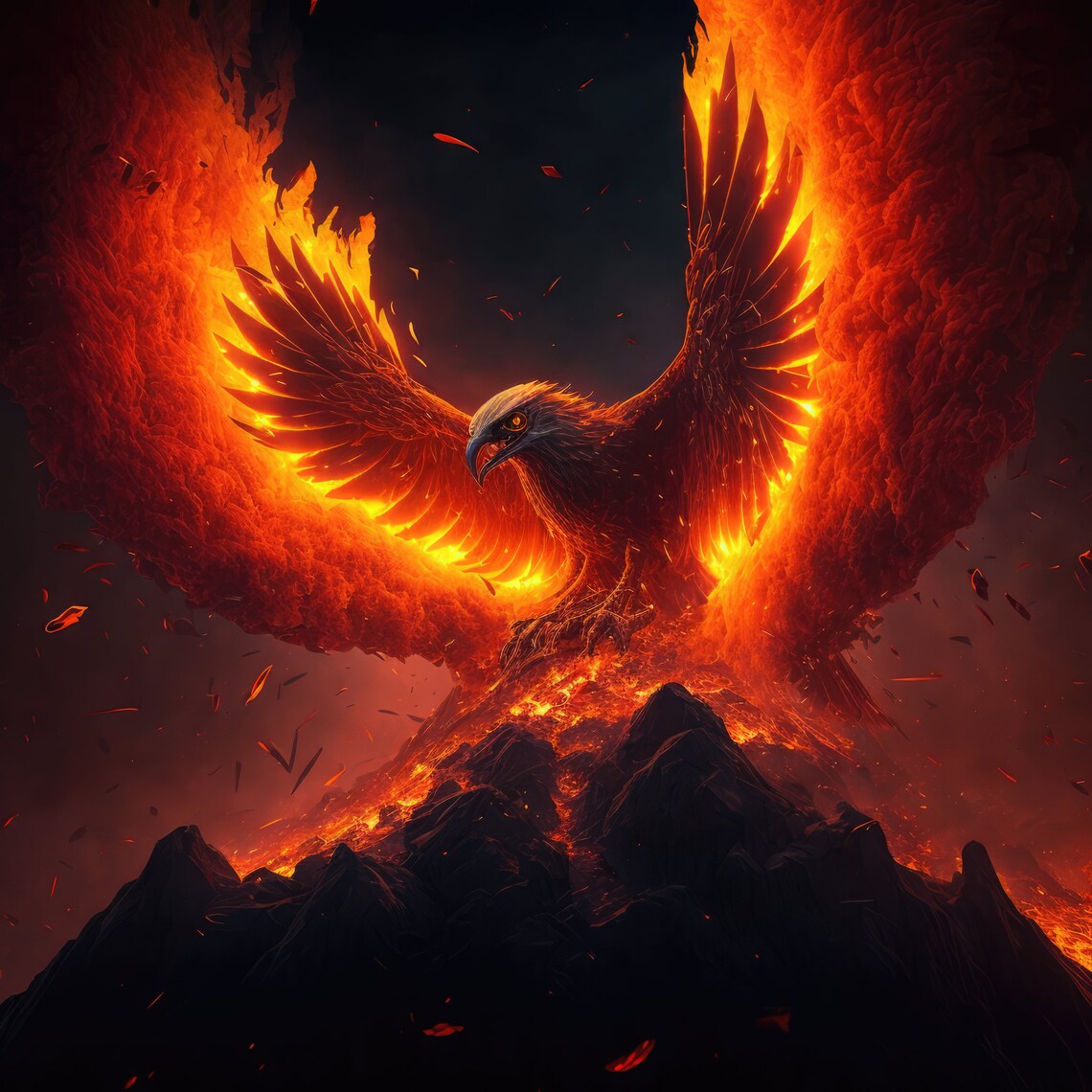 Eruption Phoenix Download, Printable Art, Instant Downloadable ...