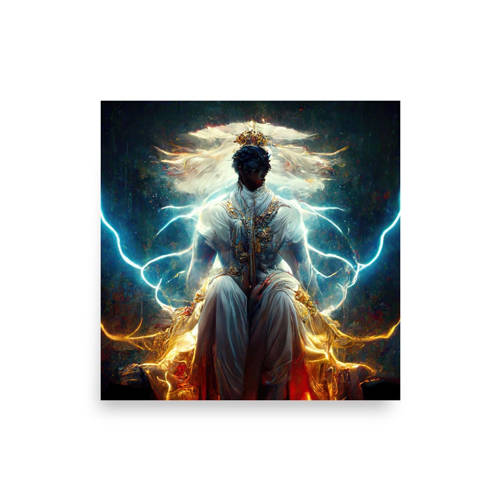 Master of Lightning Master of Lightning Poster Lightning Print ...