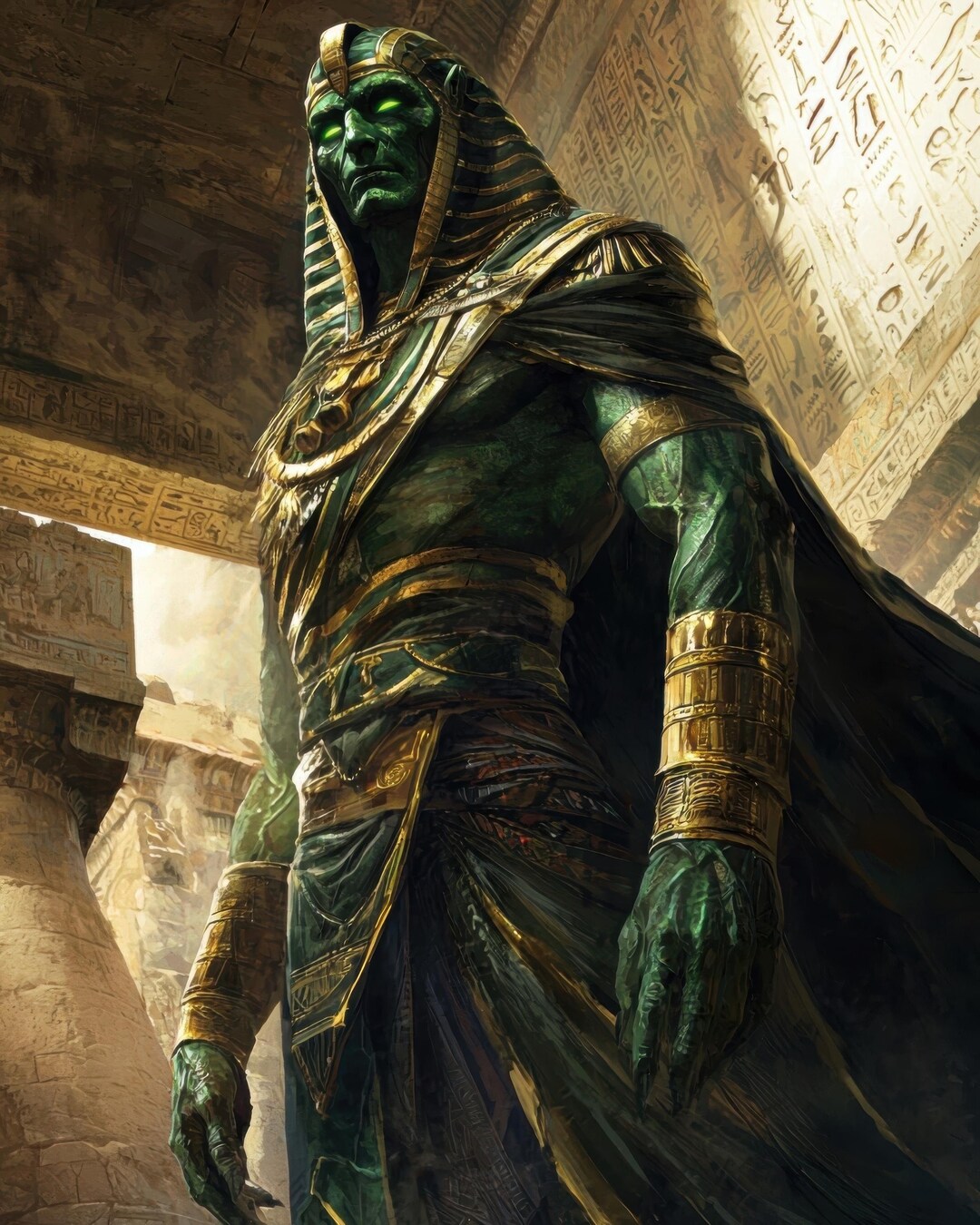 Osiris - Egyptian Mythology Digital Art Download, Mythology Fantasy Art ...
