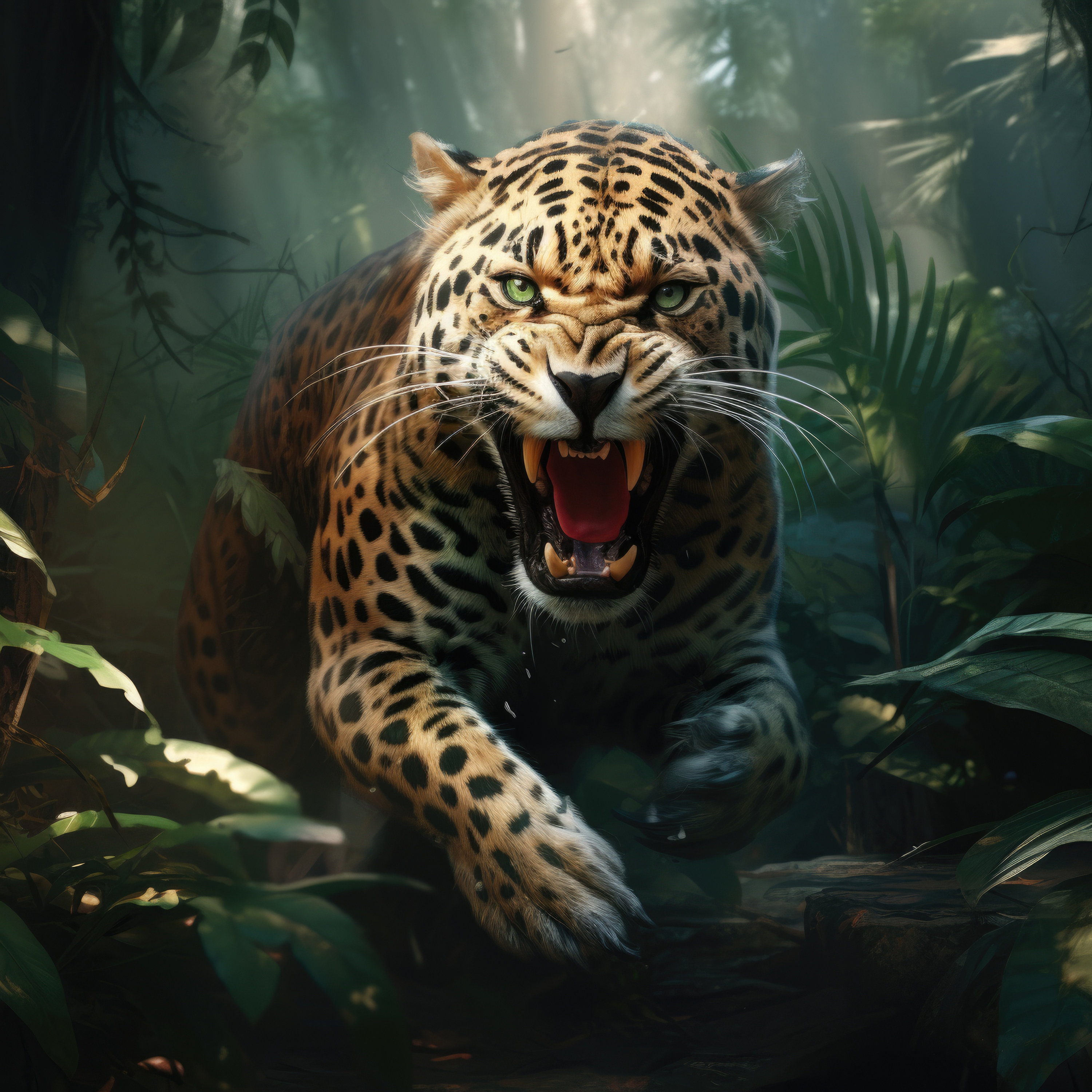 Fierce Big Cats: Lion, Tiger, Jaguar, Cheetah, Snow Leopard High ...