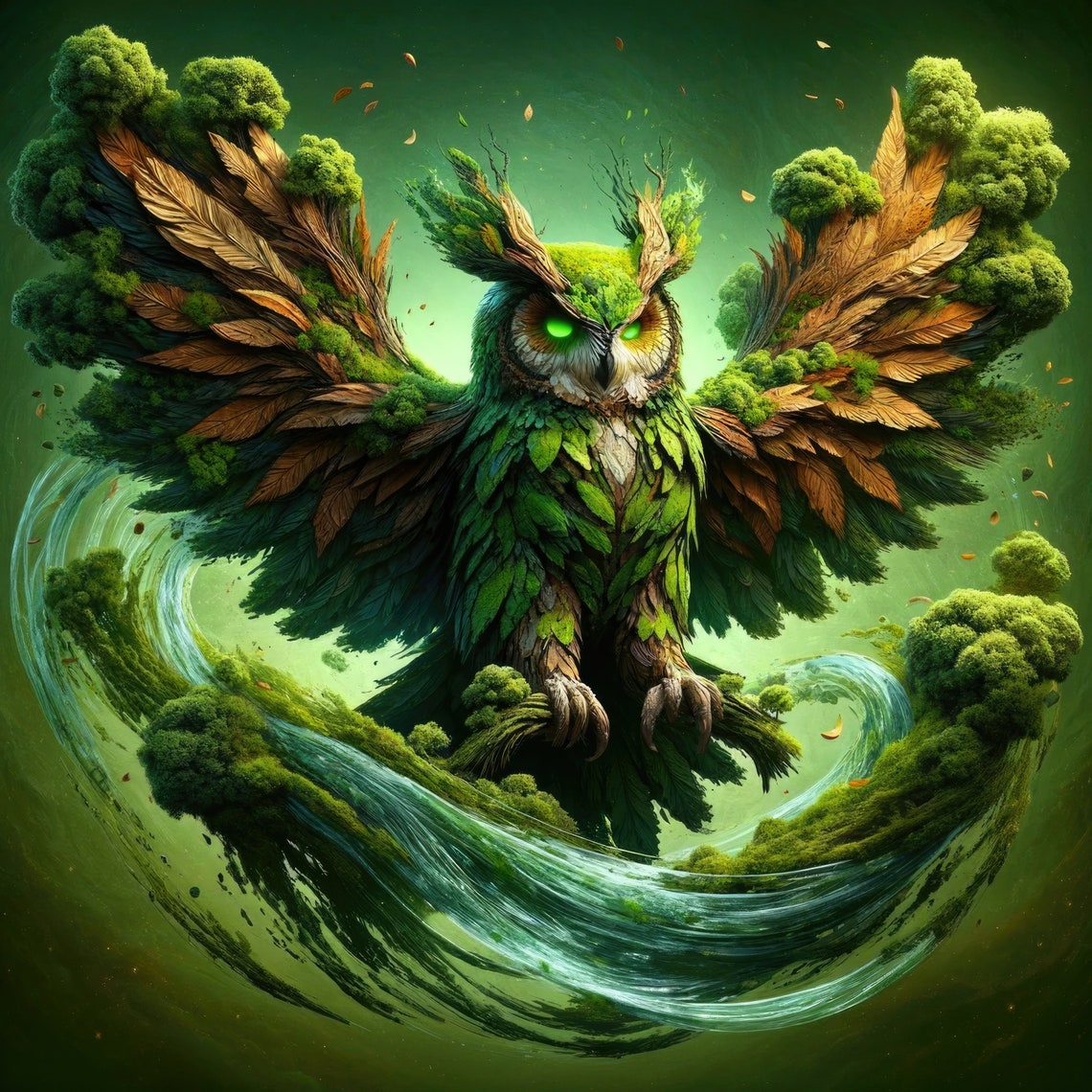 Elemental Owls High Resolution Digital Download - Etsy