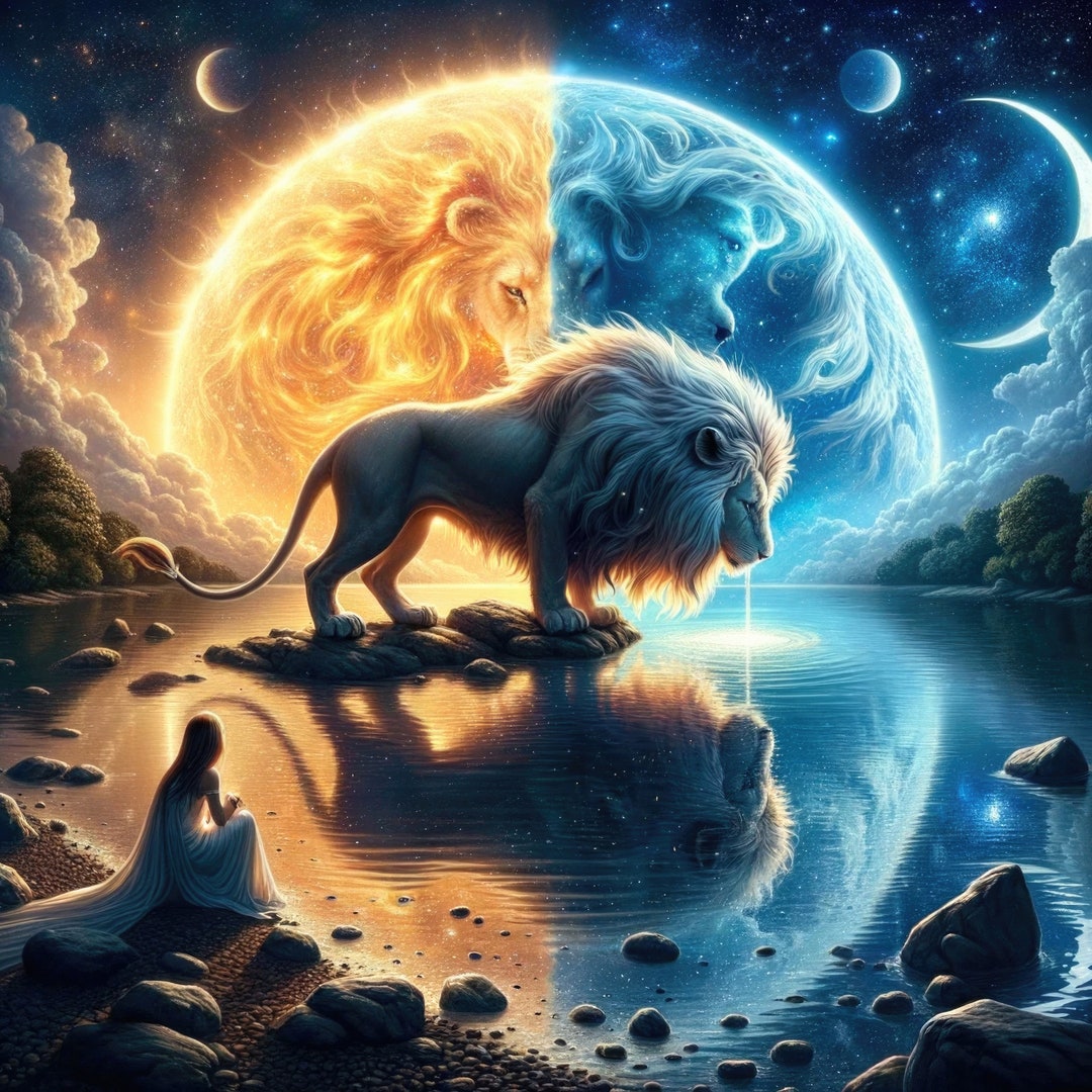 Sun and Moon: Lion Guardian High Resolution Digital Download - Etsy