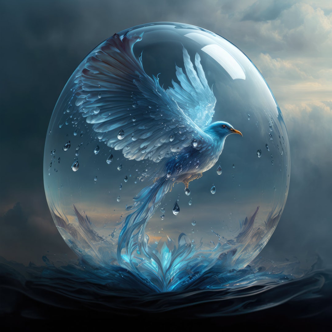 Bird in a Bubble Download, Printable Art, Instant Downloadable ...