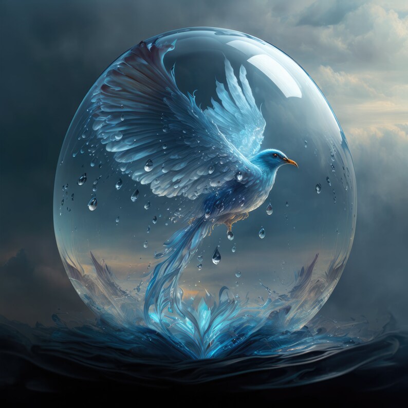 Bird in a Bubble Download, Printable Art, Instant Downloadable ...