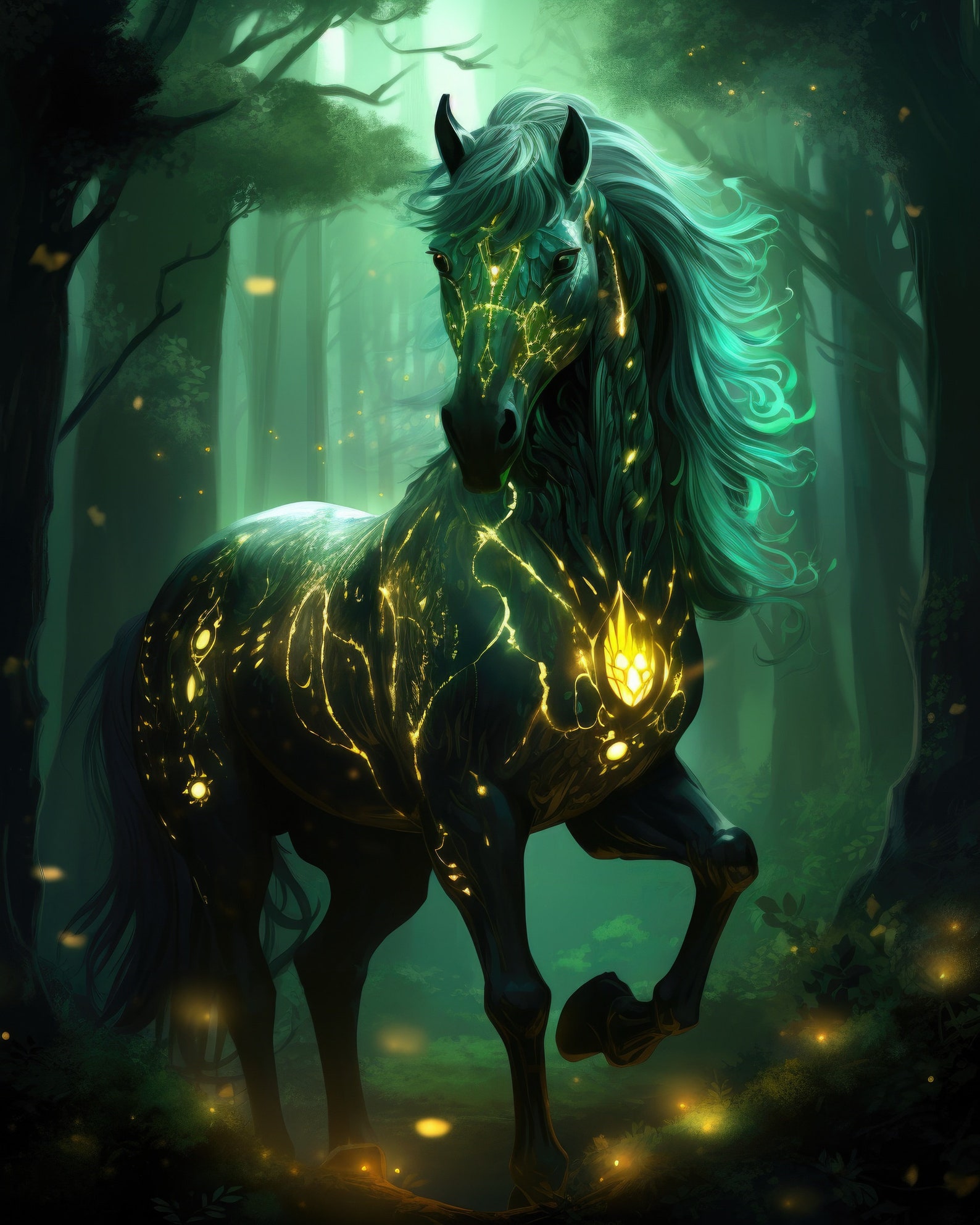 Magic Horse High Resolution Digital Wallpapers - 7 Fantasy Horses Art ...