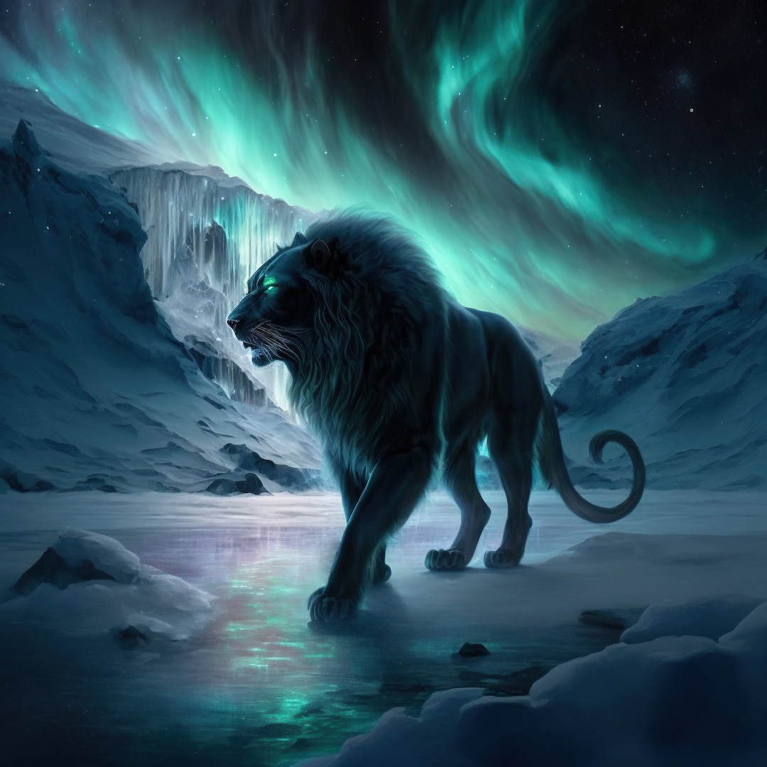 Aurora Lion High Resolution Digital Download - Etsy